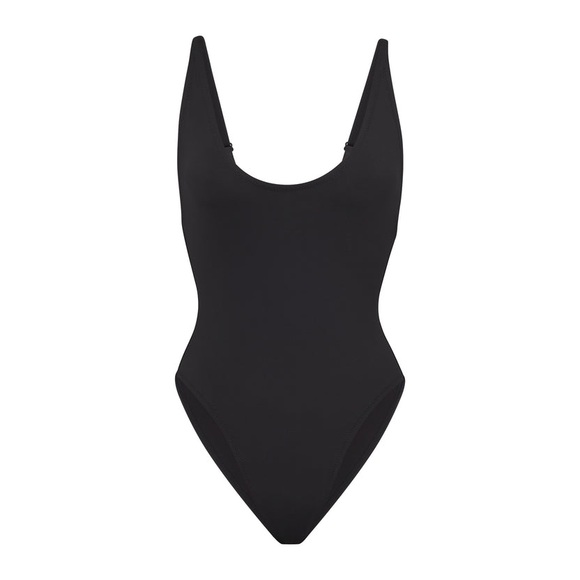 SKIMS | Swim | Skims Nwt Black One Piece Xl Scoop Neckline Plus Size ...